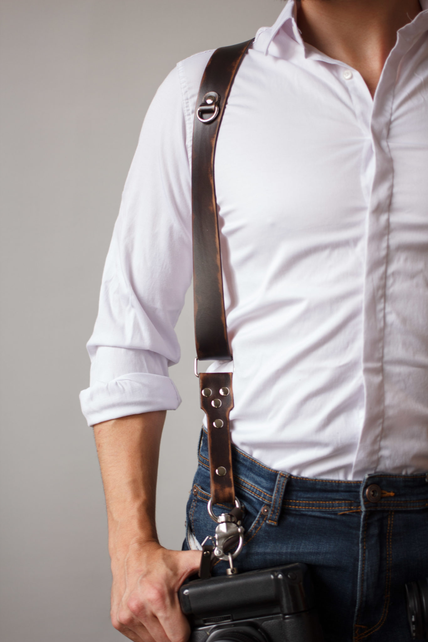 Modern vintage camera strap - Handmade Leather Goods - DesiredLeather