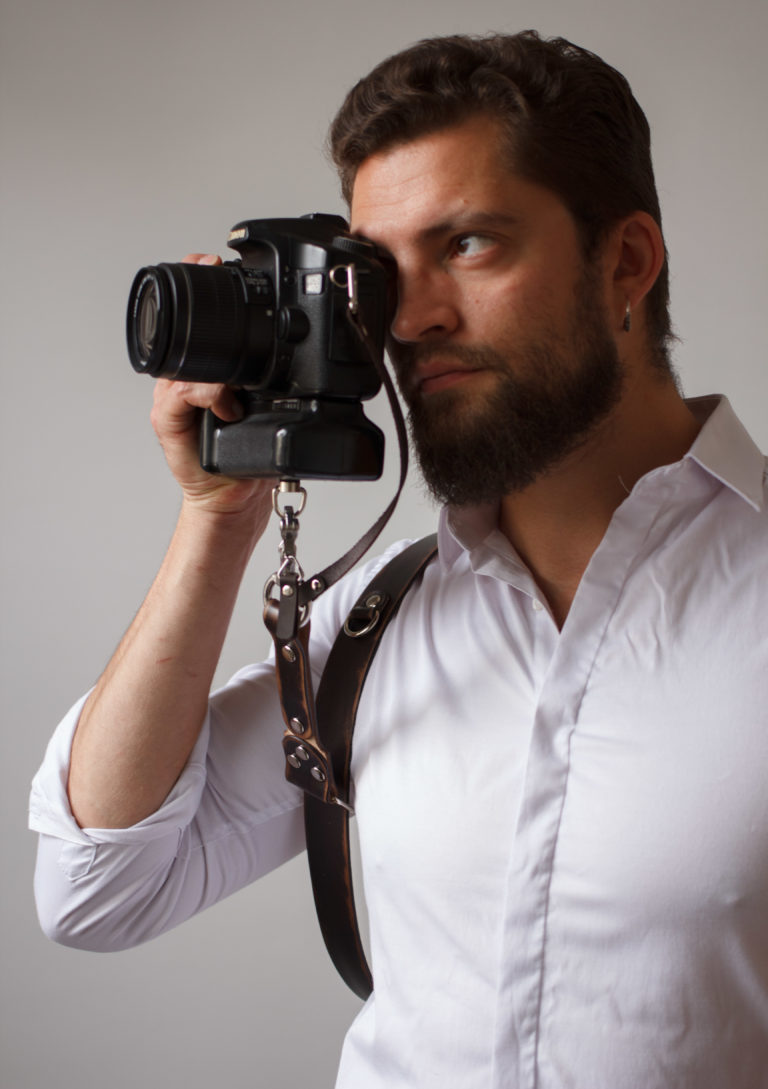 Modern vintage camera strap - Handmade Leather Goods - DesiredLeather