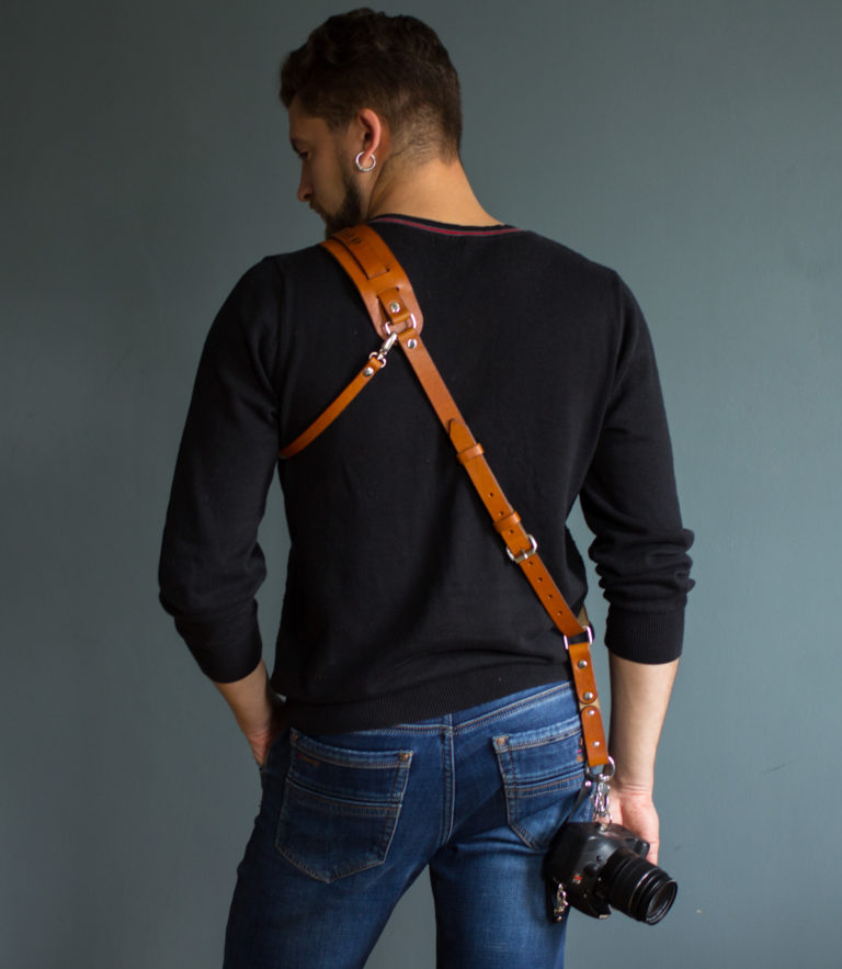 Mono camera harness - DesiredLeather
