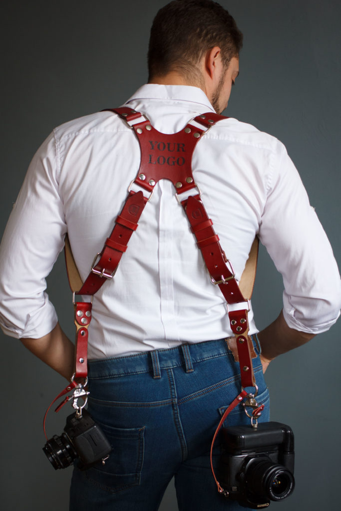 Personalized Dual Camera straps - DesiredLeather