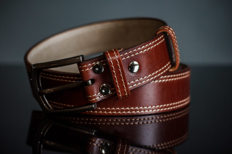Double stitch belt - DesiredLeather