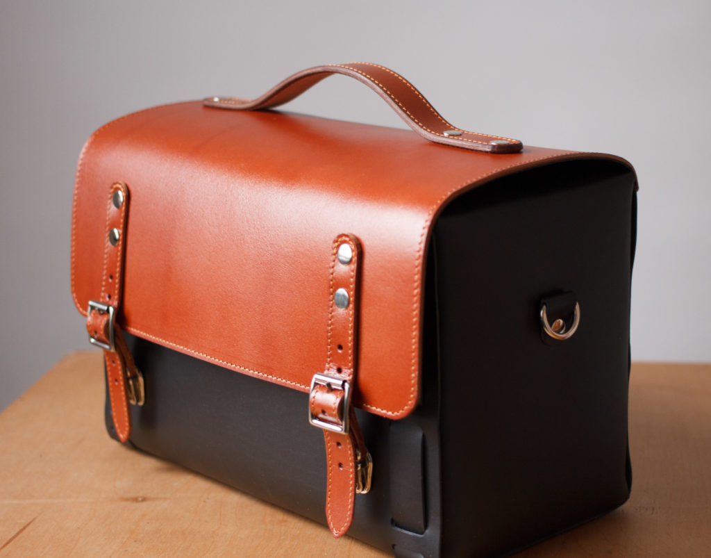 Medium Leather Camera Bag with Custom Logo | Desired Leather