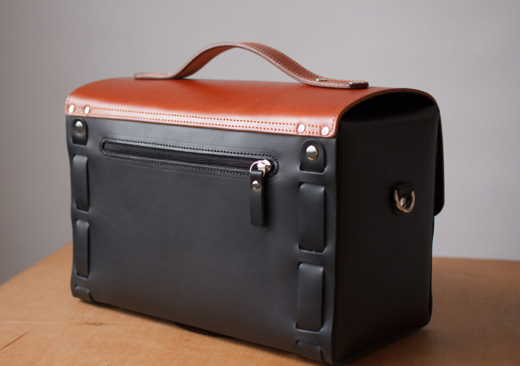 Medium Leather Camera Bag with Custom Logo | Desired Leather