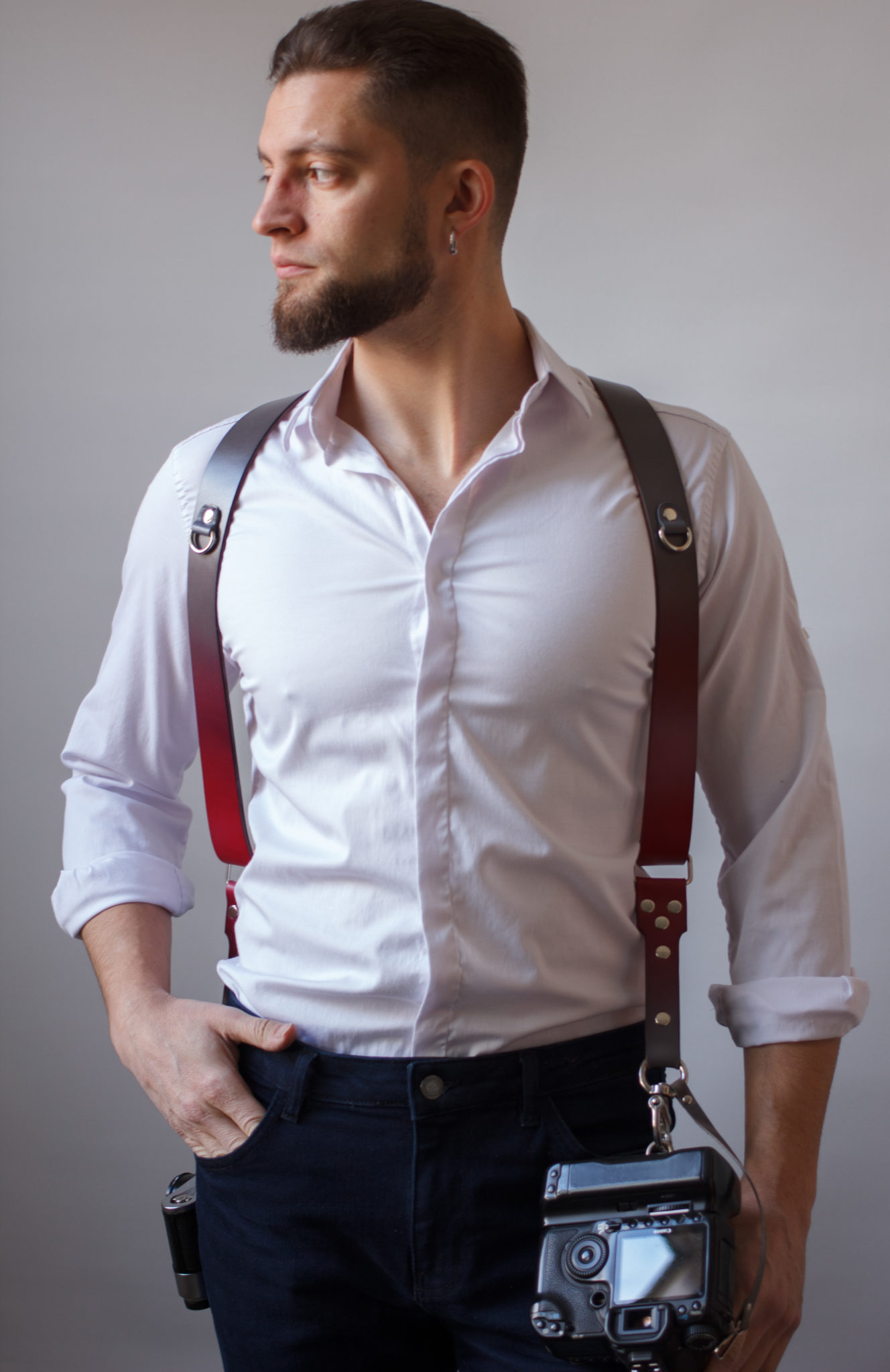 Gradient color camera straps with your logo - Handmade Leather Goods ...